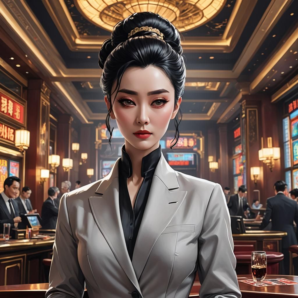 Gambling Lady - AI Generated Artwork - NightCafe Creator