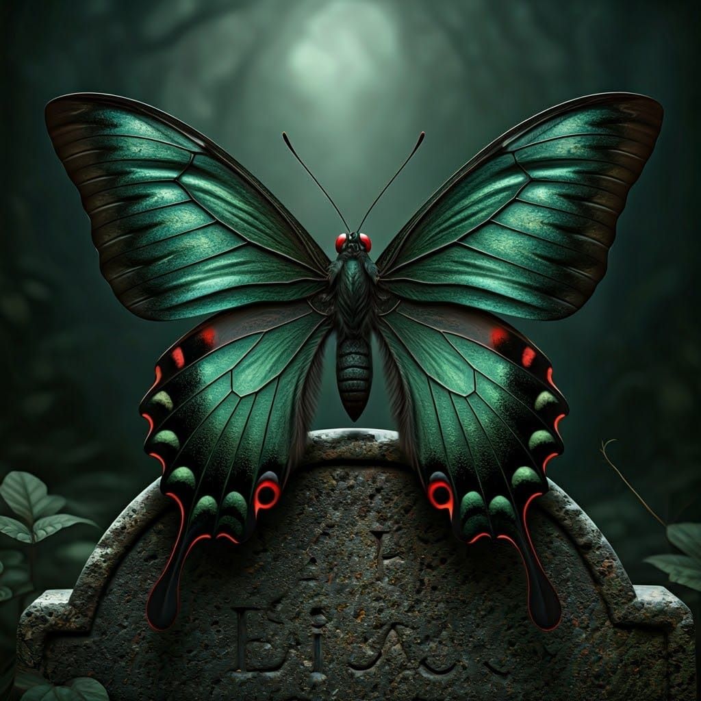 The rare Red Spot Butterfly - The rare Red Spot Butterfly