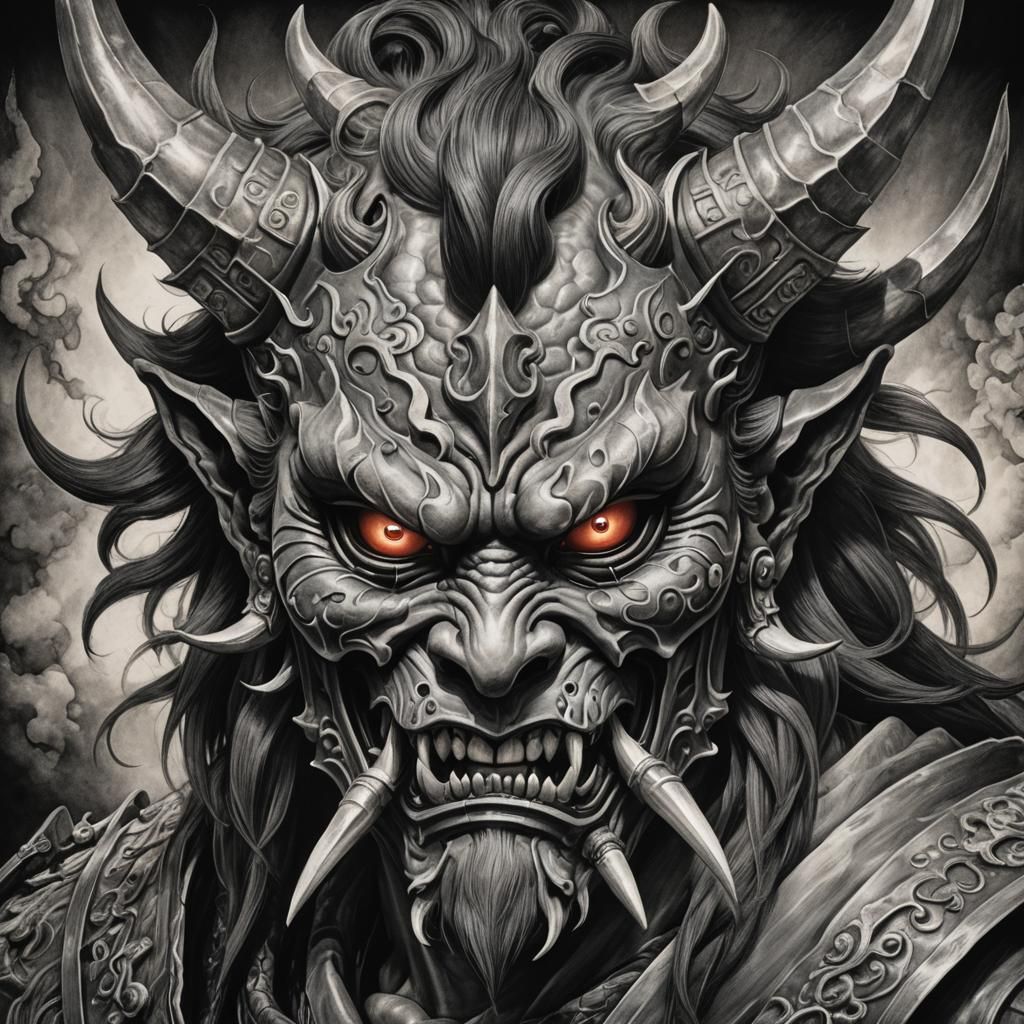 Samurai Devil - AI Generated Artwork - NightCafe Creator