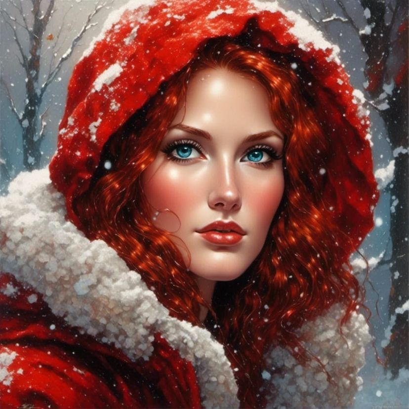 a beautiful woman,, next to a white bear - AI Generated Artwork - NightCafe Creator