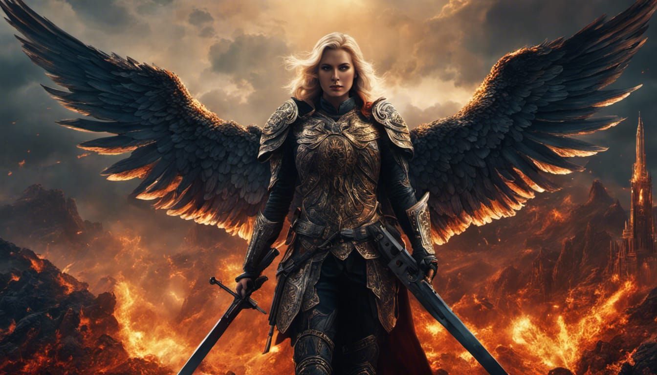 angel of war - AI Generated Artwork - NightCafe Creator