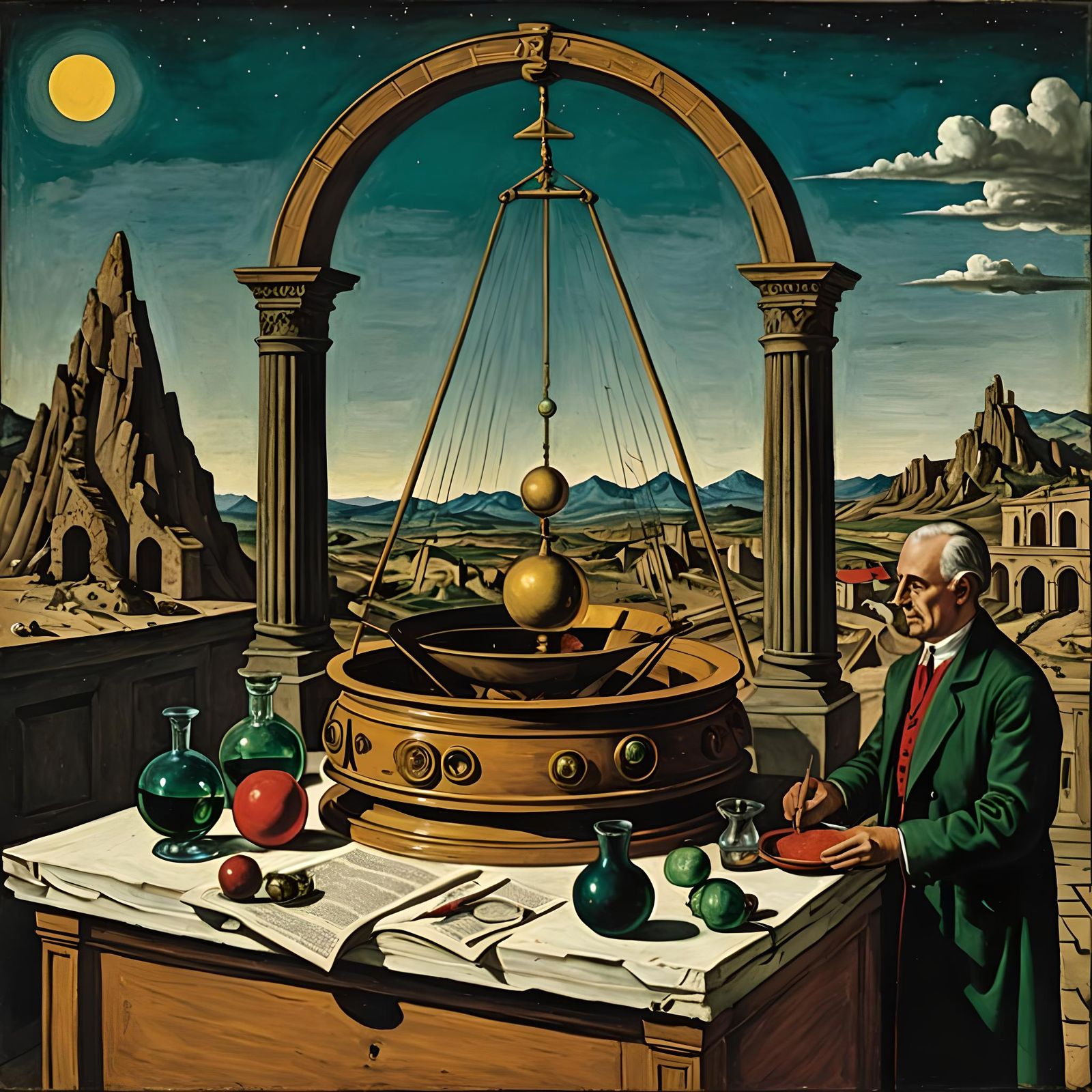 The Alchemist (metaphysical painting) - AI Generated Artwork ...