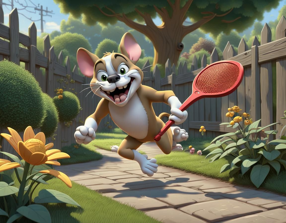 Tom & Jerry (Real Cartoon XL v4) - AI Generated Artwork - NightCafe Creator