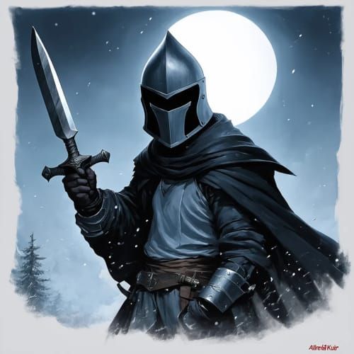 The Midnight Knight - AI Generated Artwork - NightCafe Creator