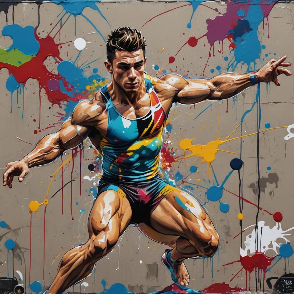 Olympic Gymnast - AI Generated Artwork - NightCafe Creator