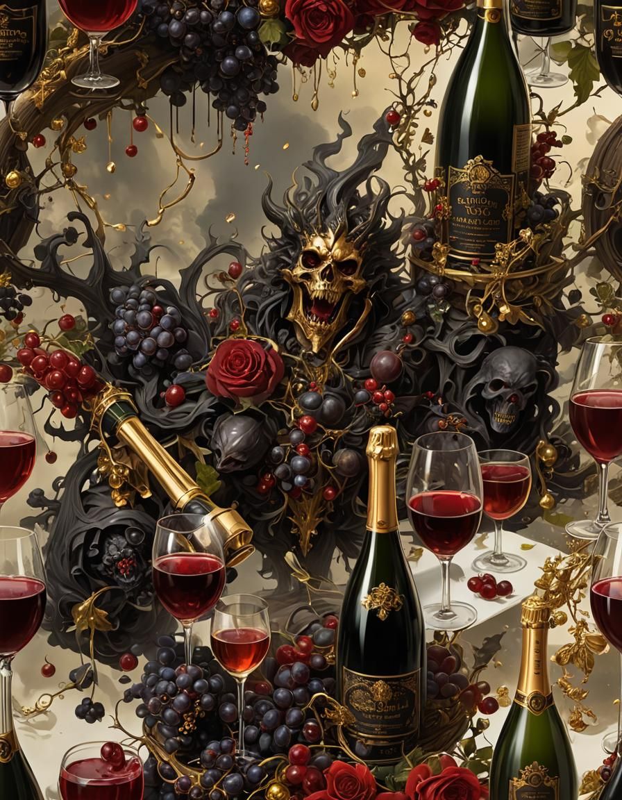 The Wine Devil - AI Generated Artwork - NightCafe Creator