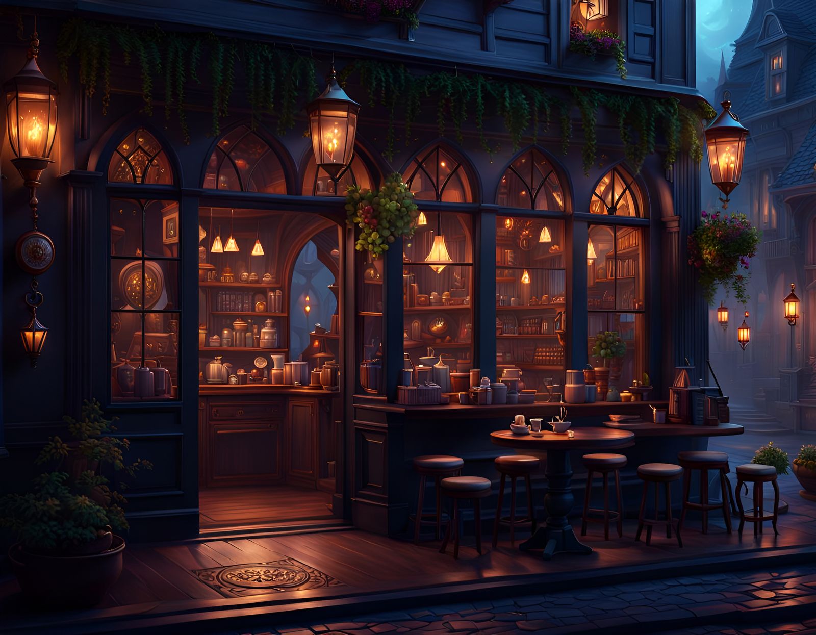 Bistrot - AI Generated Artwork - NightCafe Creator