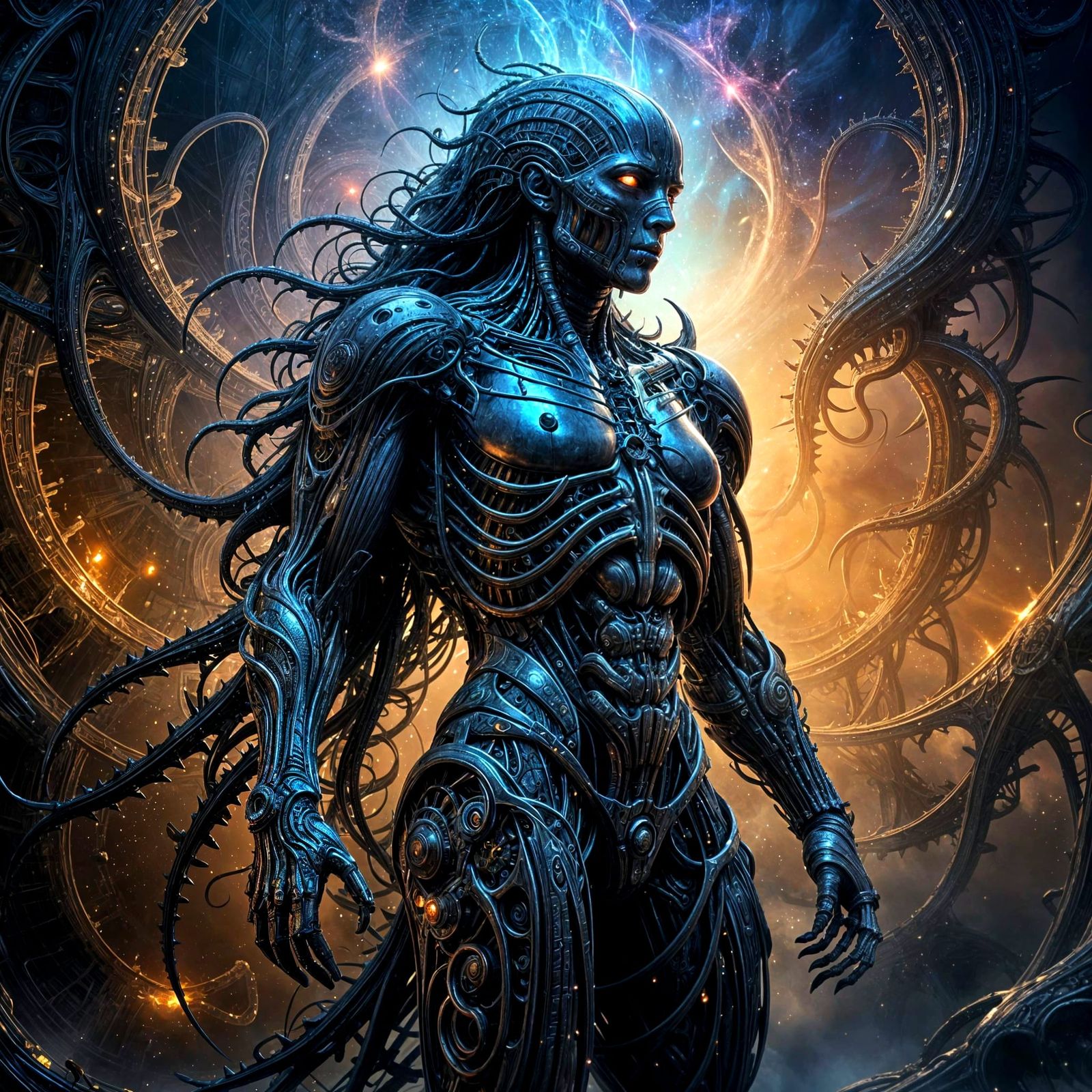 Biomechanical Android Fantasy - Galactic Androids in Turbule...