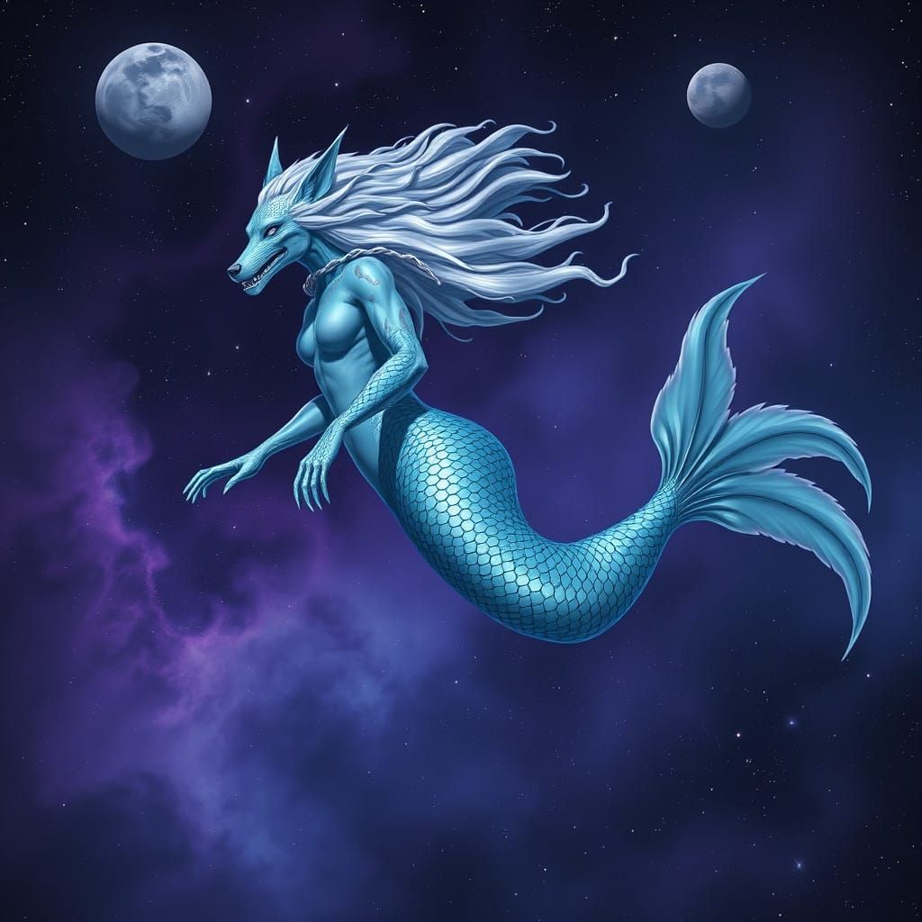 Werewolf mermaid space aliens - Ethereal Mermaid Werewolf A...
