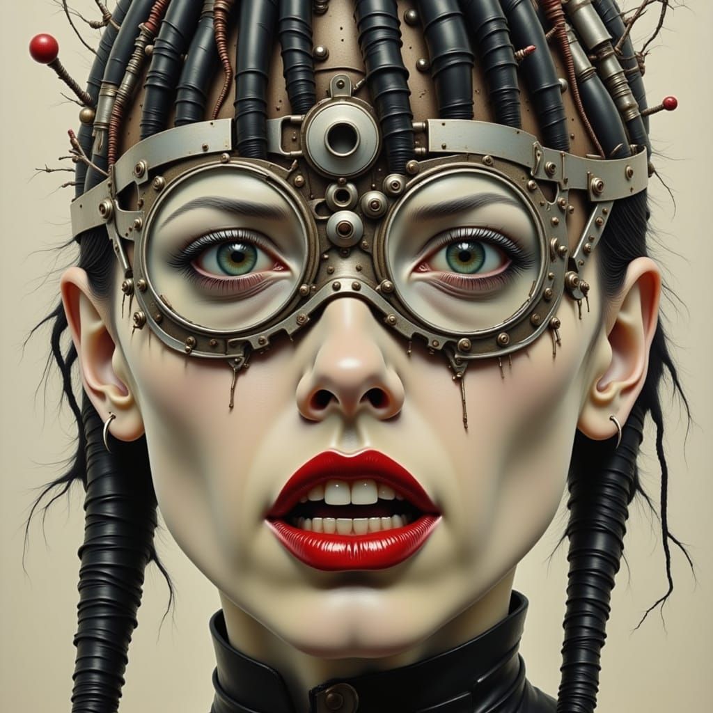 Mad Max Face Portrait Woman - Mad Max Face Portrait Woman