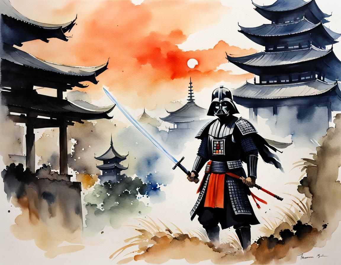 Samurai Vader #39 - AI Generated Artwork - NightCafe Creator