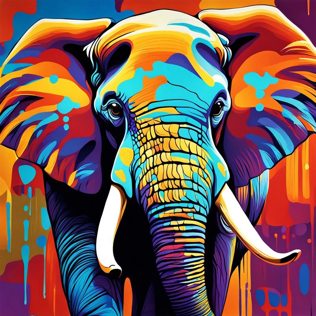 close-up elephant - AI Generated Artwork - NightCafe Creator