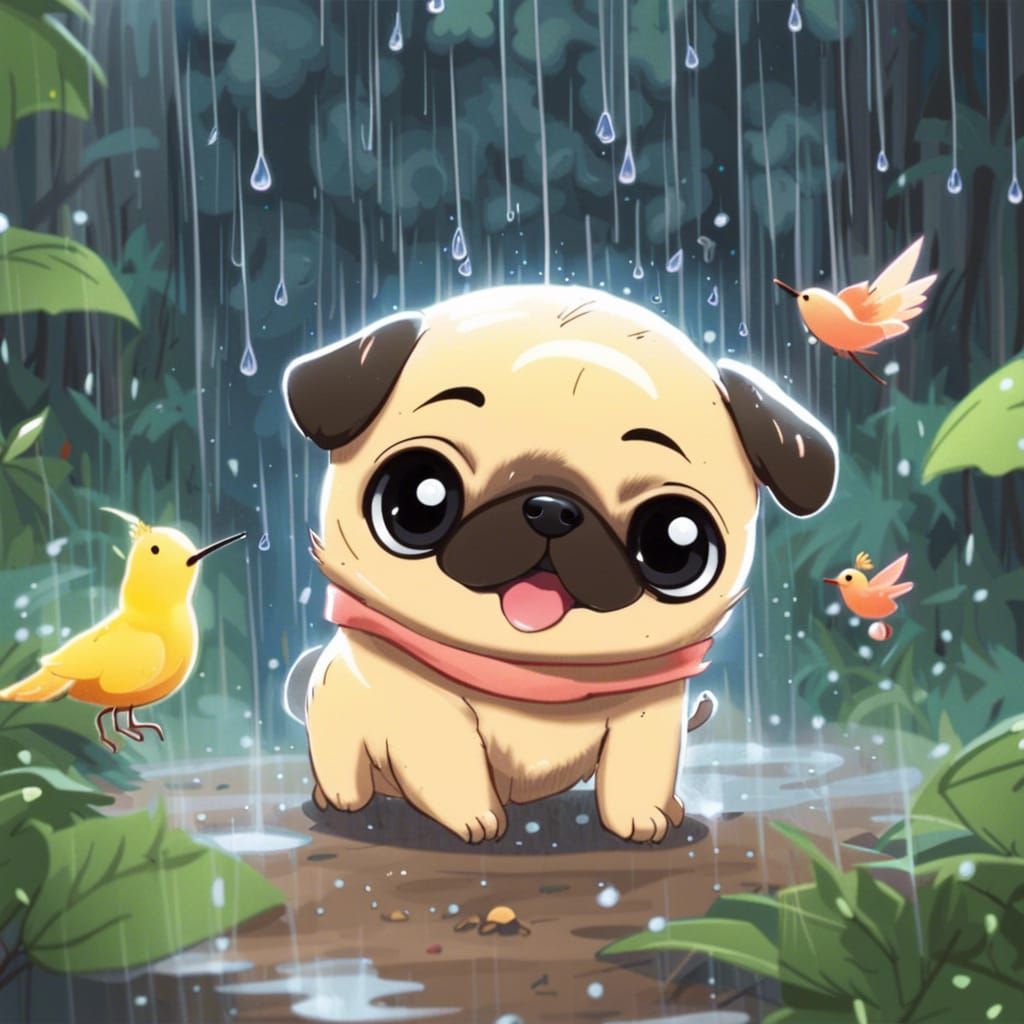 A cute baby pug - AI Generated Artwork - NightCafe Creator