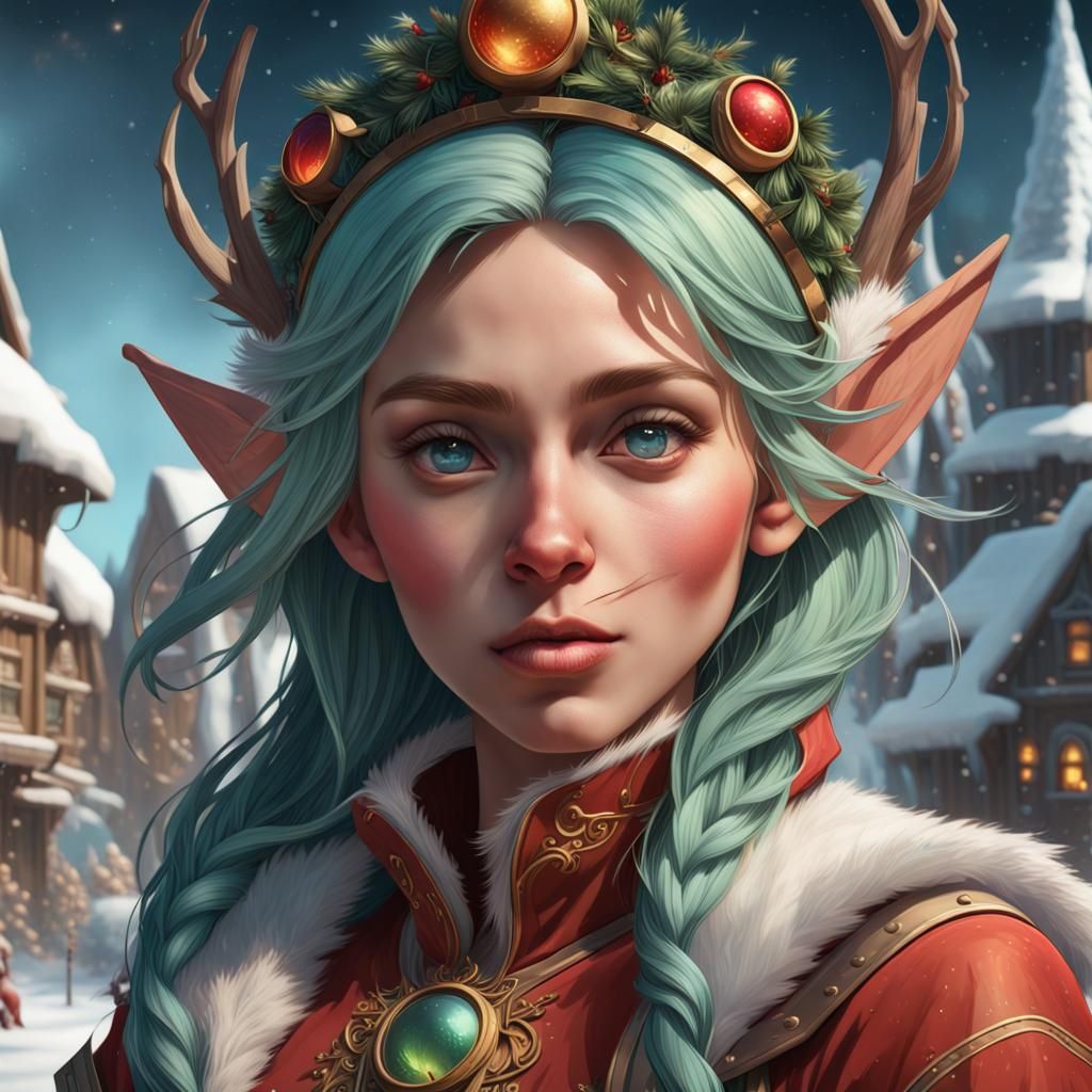 Santa's elves working in the Northpole - AI Generated Artwork ...