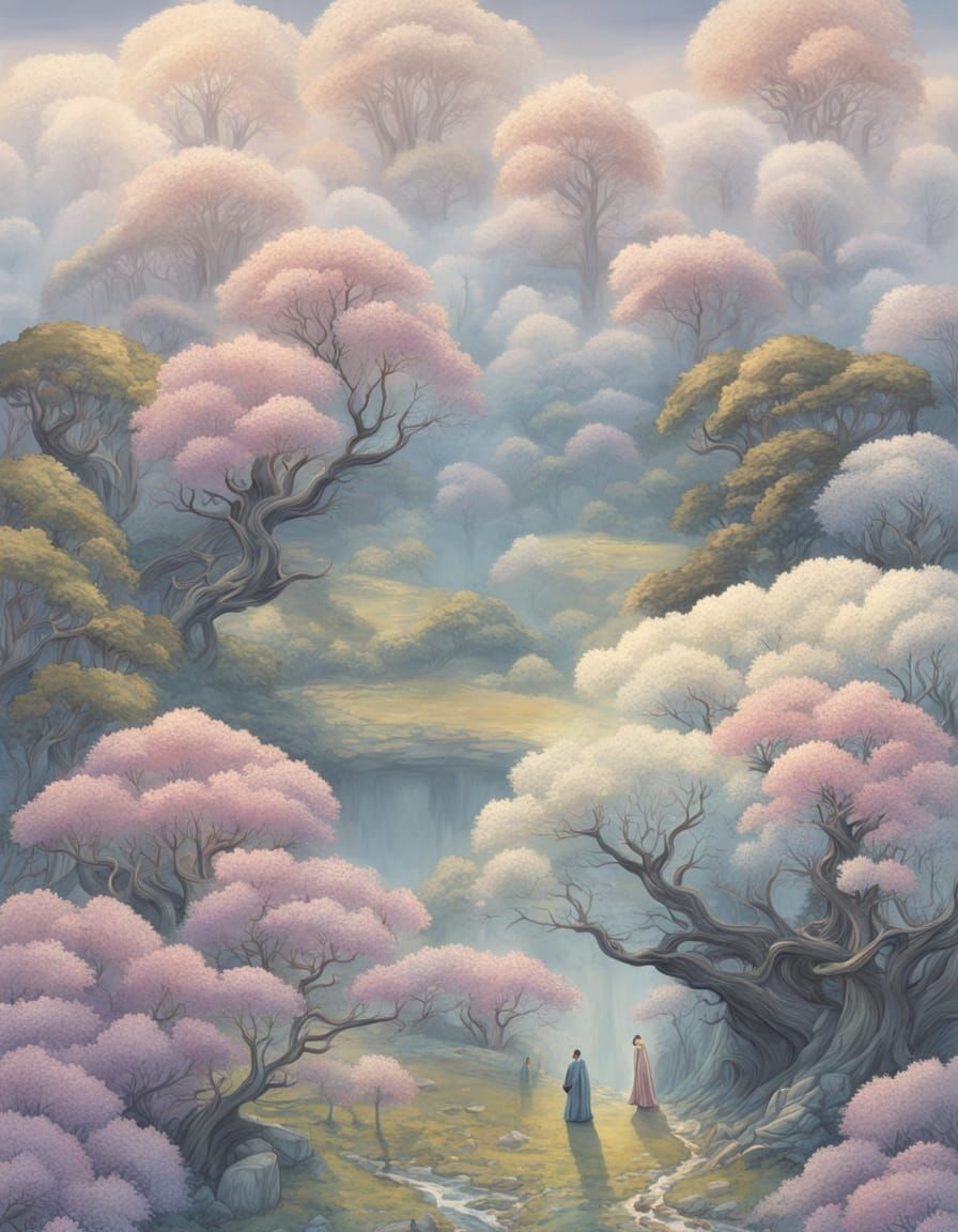 Dreamlike landscape - Weightless Beauty in a Surreal Landsc...