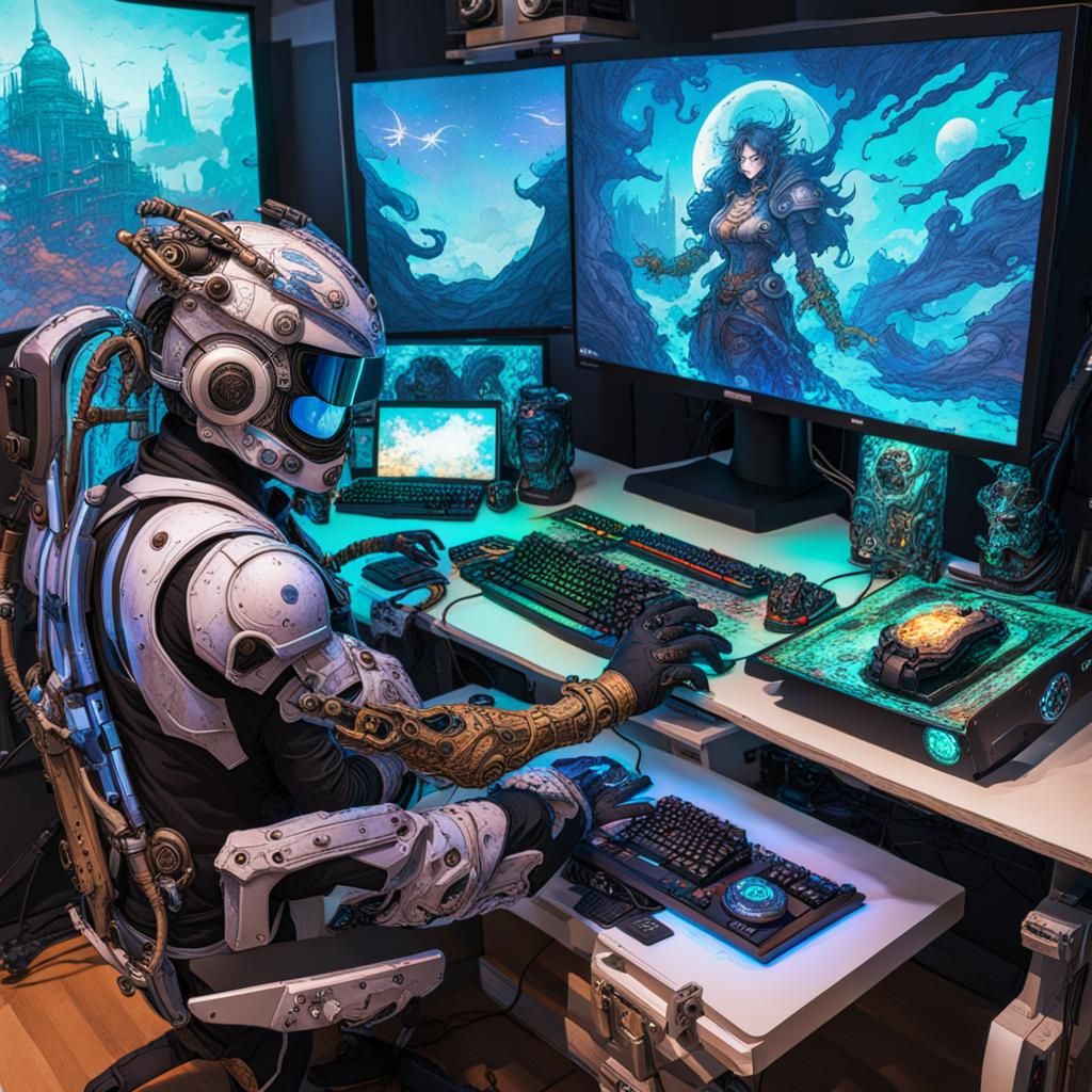 Gamers never die, they respawn! 🎮💥 - AI Generated Artwork - NightCafe ...