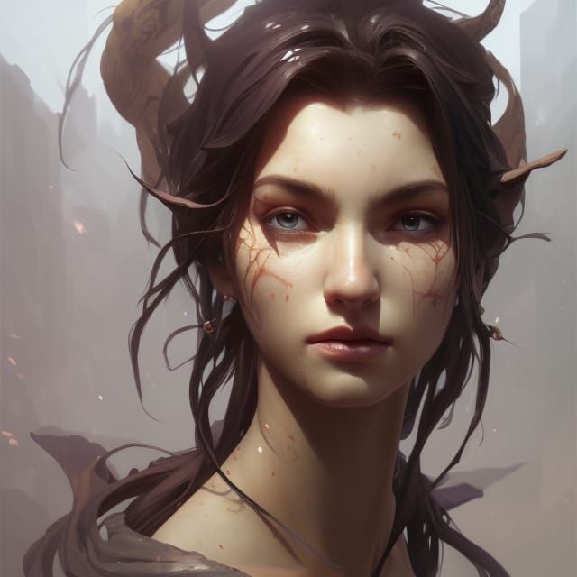 Elf head and shoulders portrait, 8k resolution concept art portrait by ...