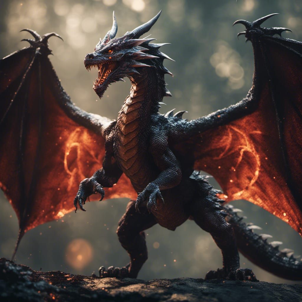 Demonic Dragon - AI Generated Artwork - NightCafe Creator