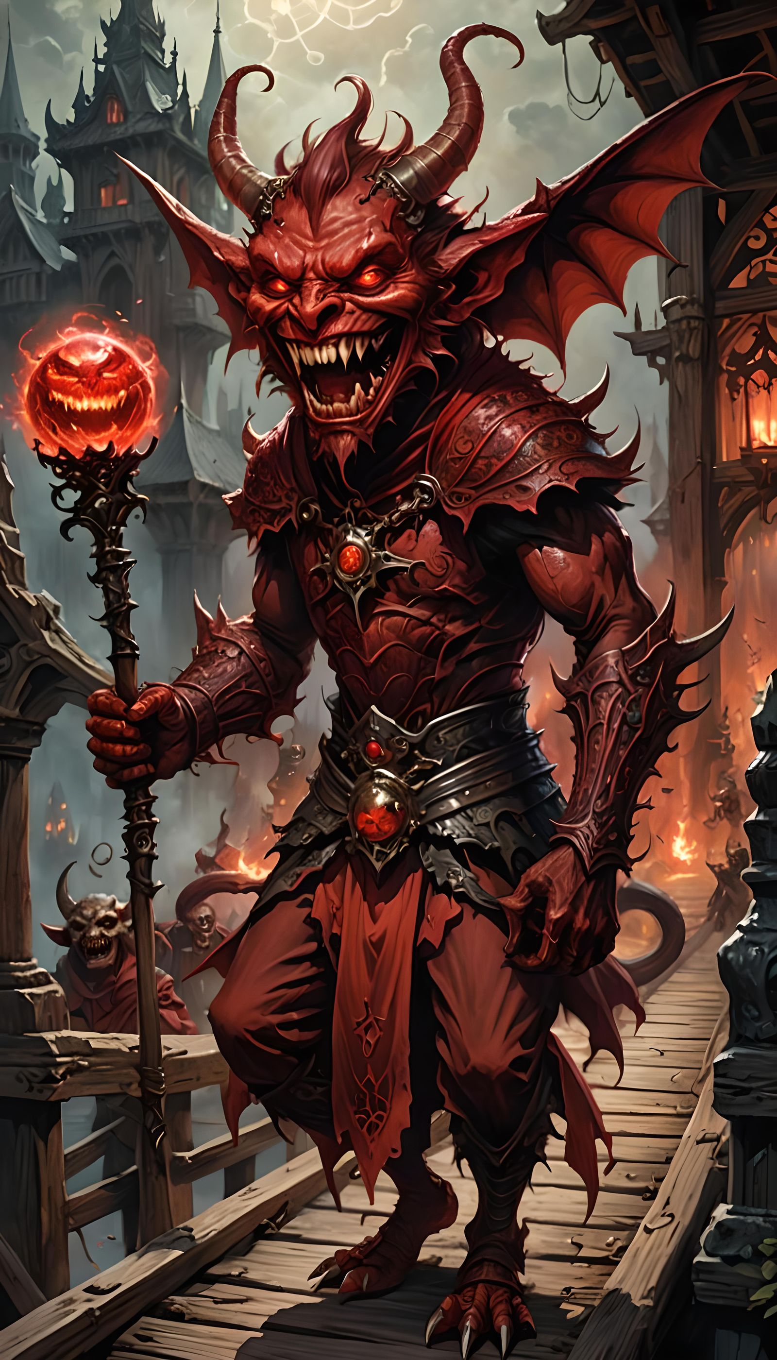 Imp demon hell - AI Generated Artwork - NightCafe Creator