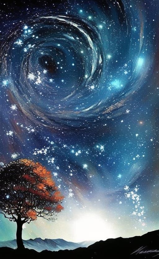 starry night remastered - AI Generated Artwork - NightCafe Creator