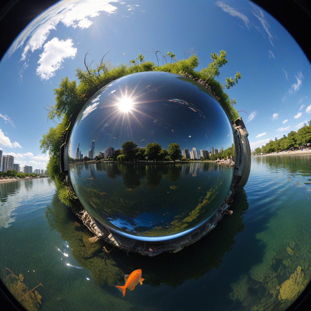Fisheye - Distorted Fisheye Lens Perspective