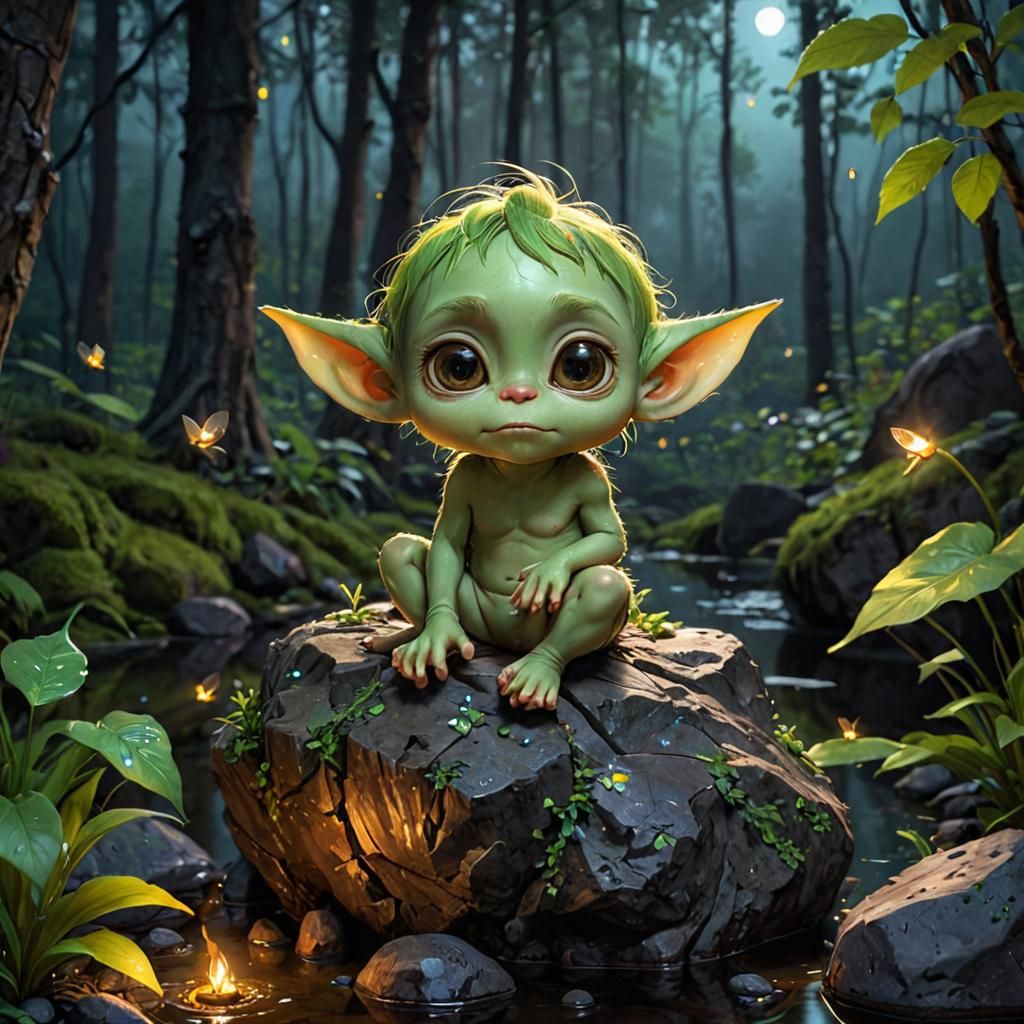 Baby Goblin - AI Generated Artwork - NightCafe Creator