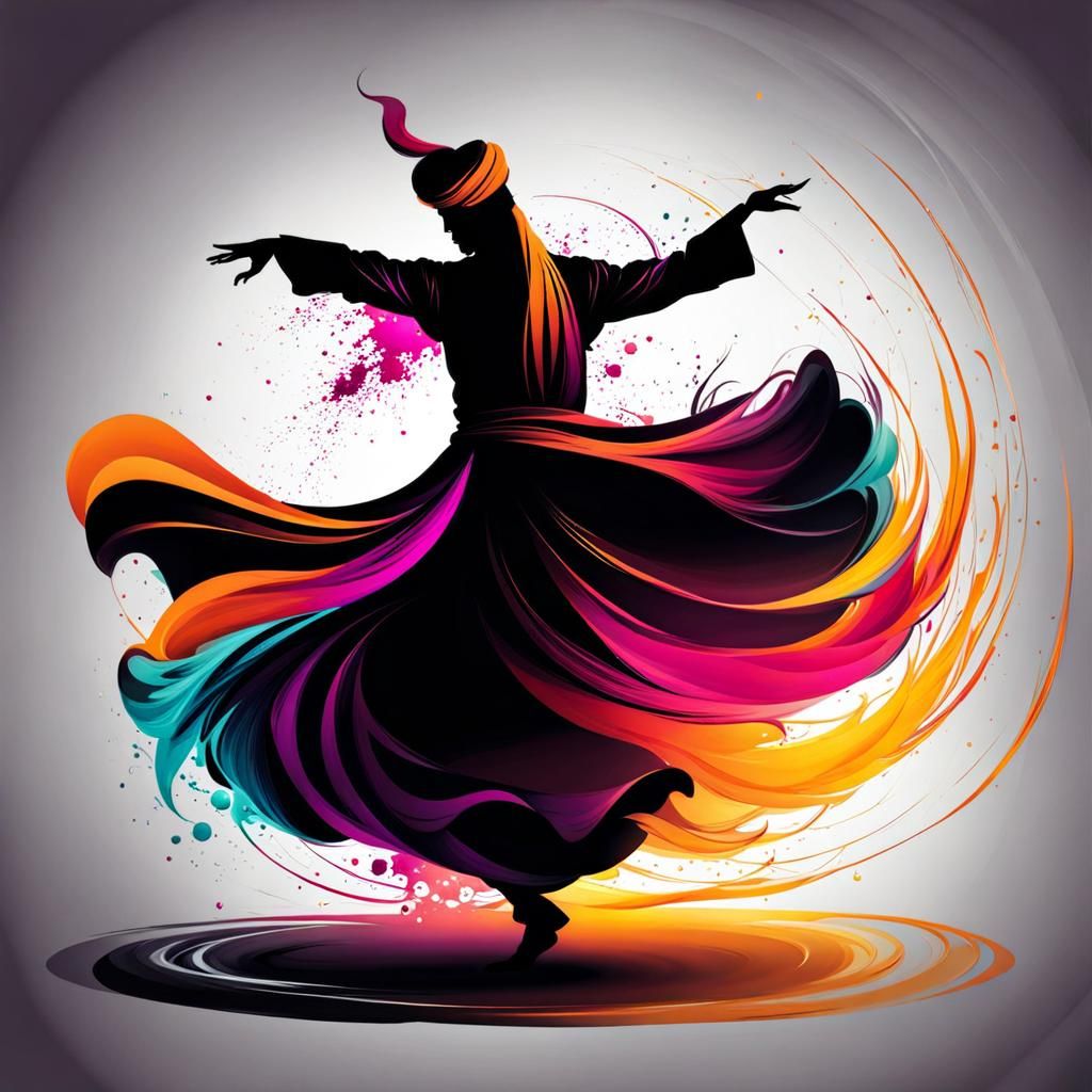Whirling dervish - AI Generated Artwork - NightCafe Creator