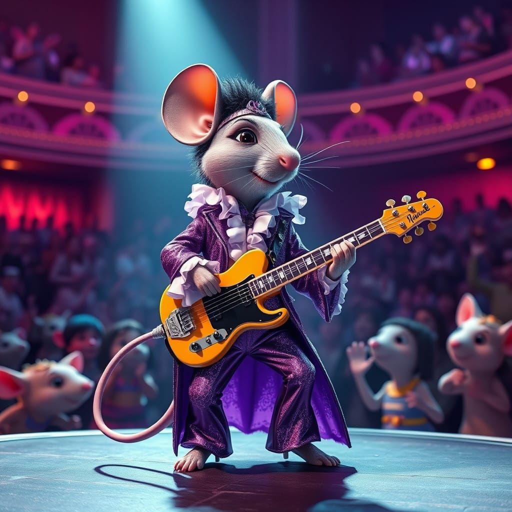 Prince, the mouse - Regal Mouse in Purple Attire Channels Pr...
