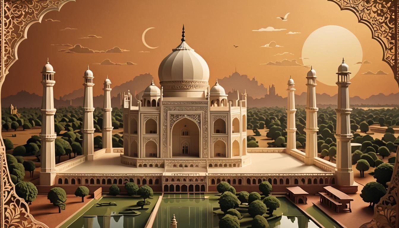 The paper Taj Mahal - AI Generated Artwork - NightCafe Creator