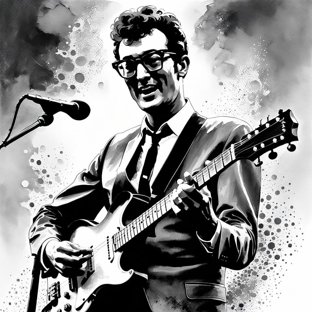 Buddy Holly - AI Generated Artwork - NightCafe Creator