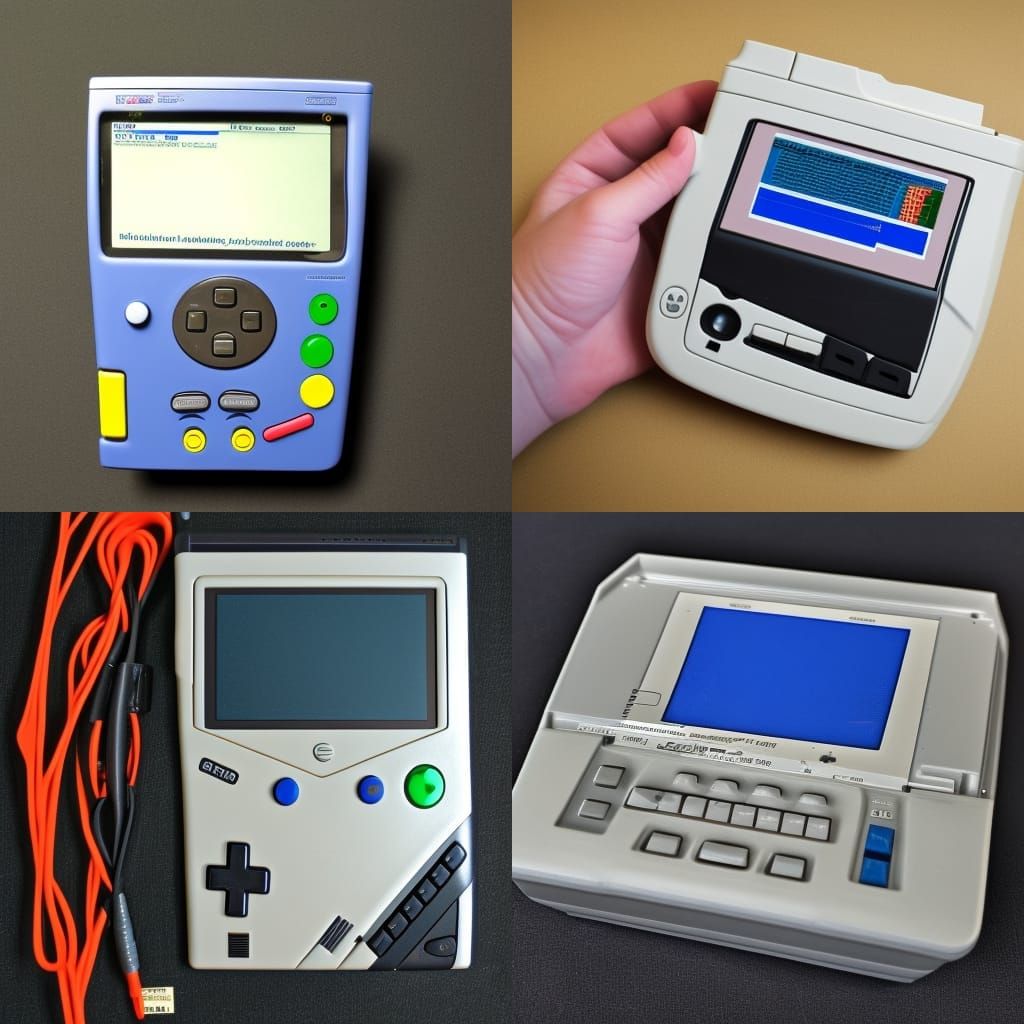 handheld 386 computer - AI Generated Artwork - NightCafe Creator