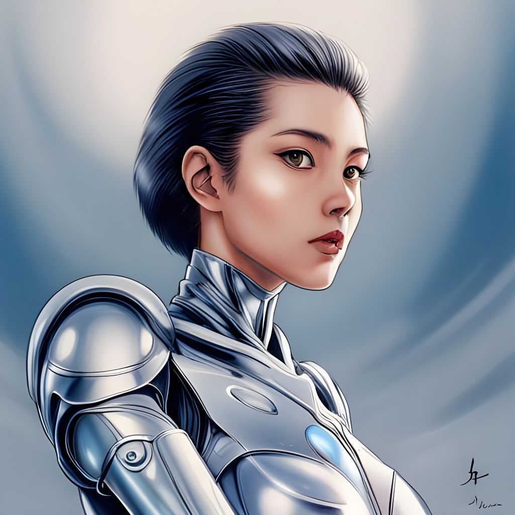 Robot Princess Anime - Anime-Inspired Robot Princess in Cyb...