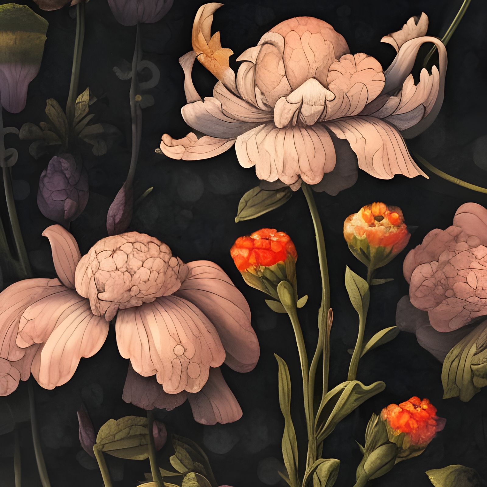 Antique watercolor painting of striking, bbeautiful highly detailed ...