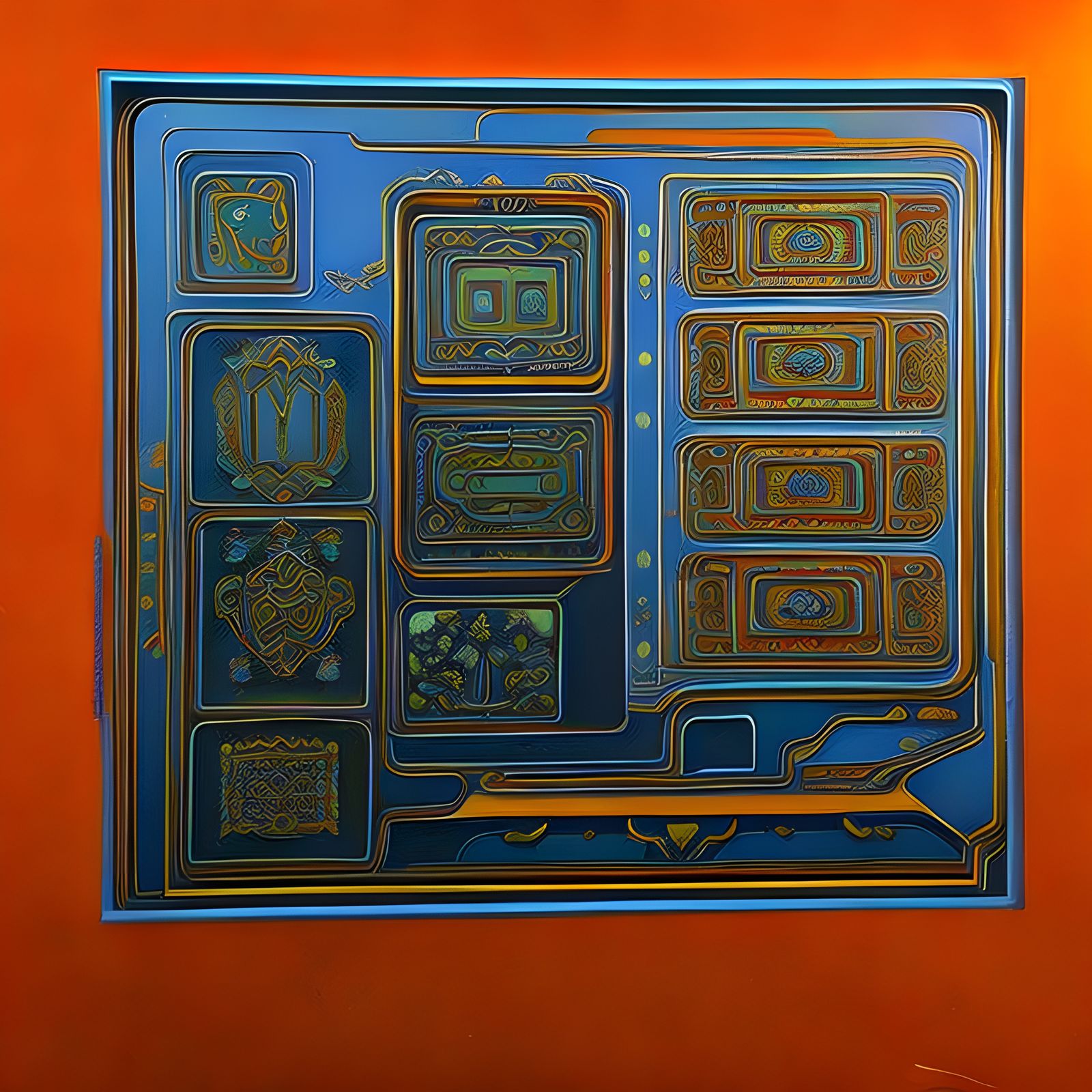 Aztec computer screen: Aztecpunk - AI Generated Artwork - NightCafe Creator