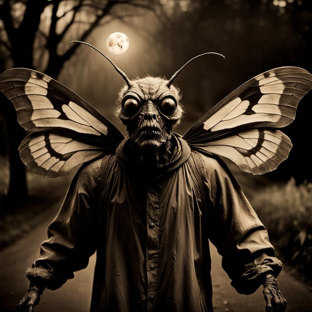 Moth Man - AI Generated Artwork - NightCafe Creator