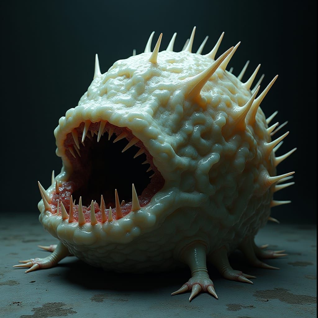 Biomechanical Vessel with Hypodermic Protrusions i... - AI Art