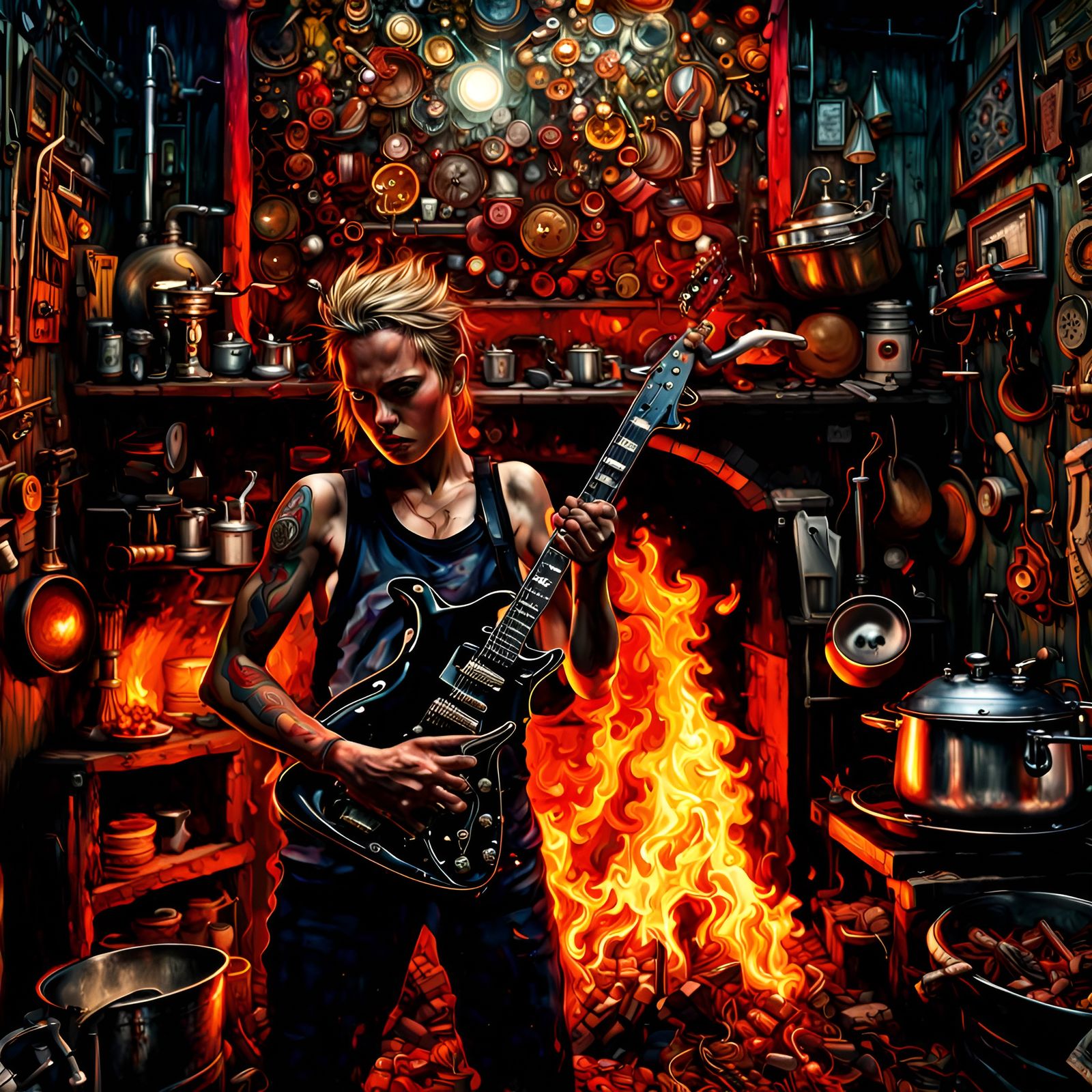Pyropunk - AI Generated Artwork - NightCafe Creator