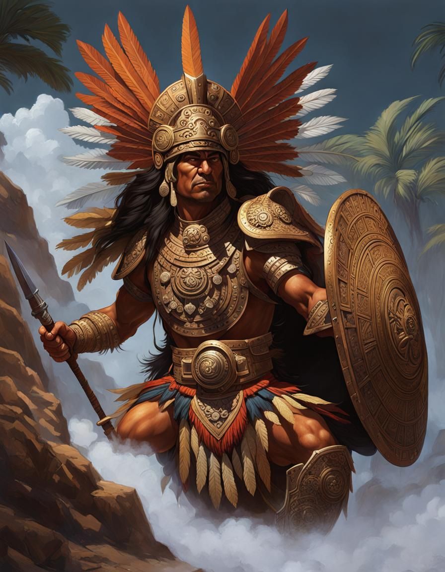 American Warrior #41 Aztec fantasy concept - AI Generated Artwork ...