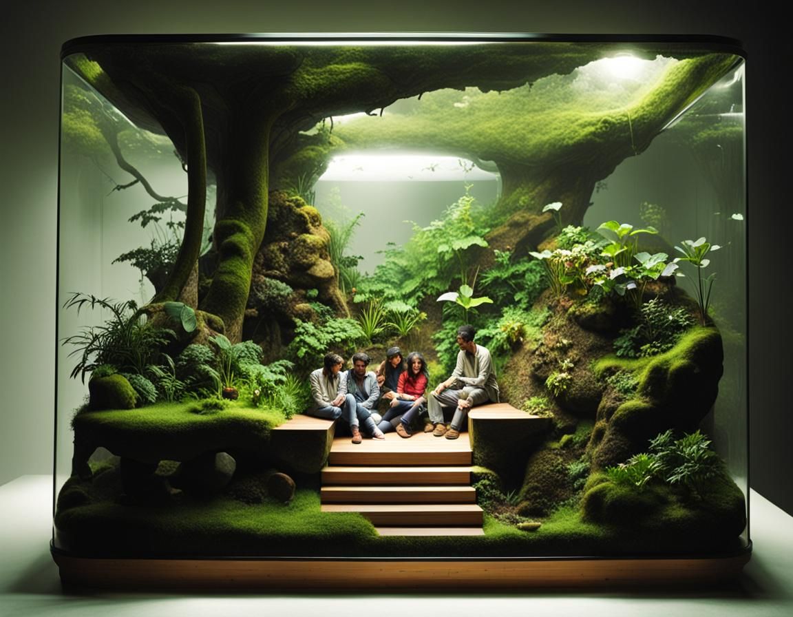 Humans (Sol III) along with some of their native vegitation. - AI ...