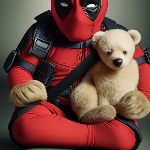 Deadpool's baby bear. - AI Generated Artwork - NightCafe Creator