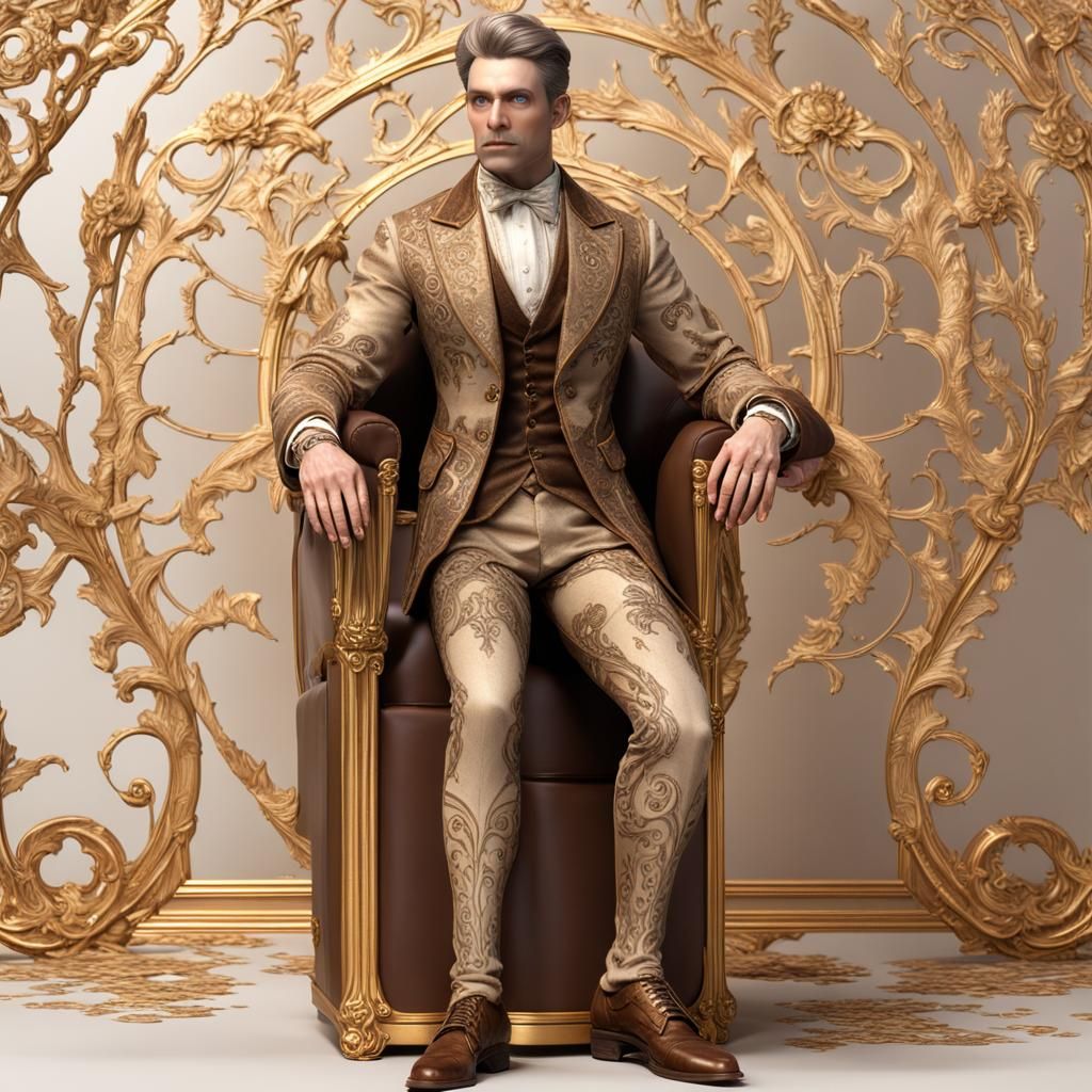 Gilded Gentleman - AI Generated Artwork - NightCafe Creator