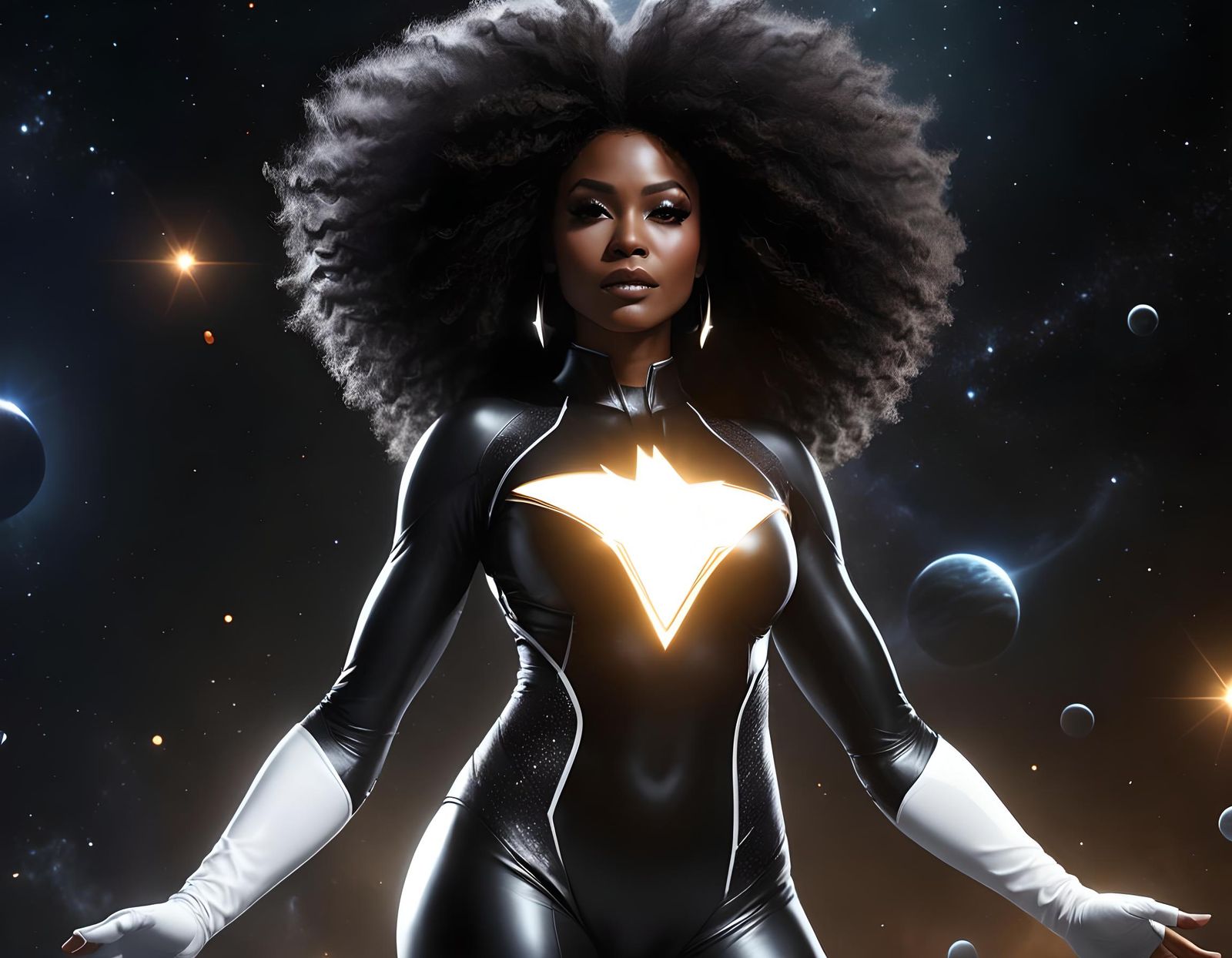 Photon, the second Captain Marvel (from the comics) - AI Generated Artwork - NightCafe Creator