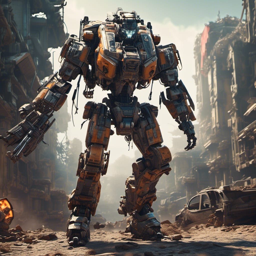 Titanfall mecha lancer pilot - AI Generated Artwork - NightCafe Creator