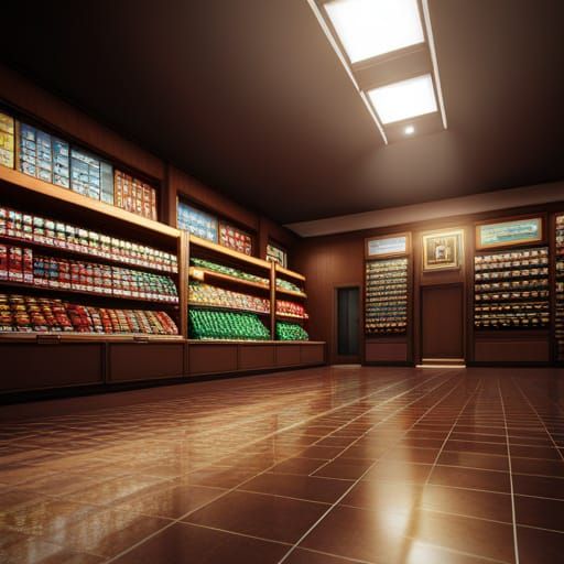 supermarket, hiper realistic, ok, 35mm,nikon, lens flare, detail, - AI ...