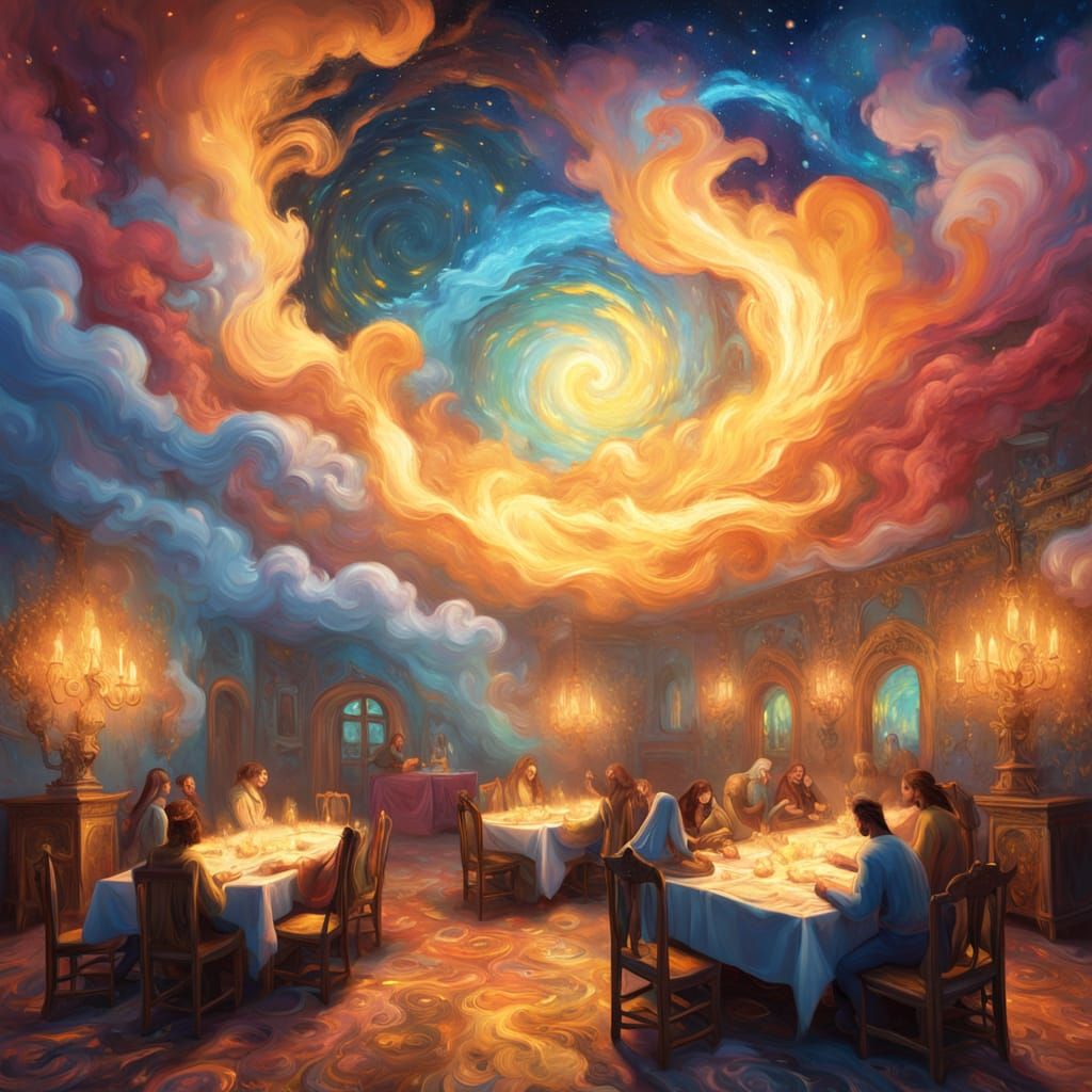 Dinner at the restaurant - Jesus and Disciples in a Vibrant ...