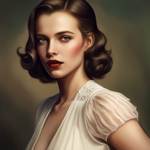 Retro Girl - AI Generated Artwork - NightCafe Creator