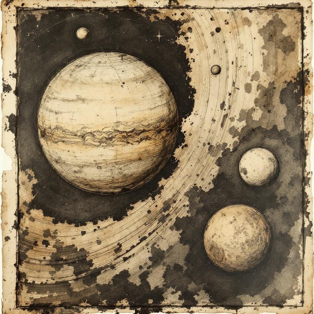 Sketch Concept Ancient Maps: VI, Mars, Ceres, Jupiter and the Asteroids ...