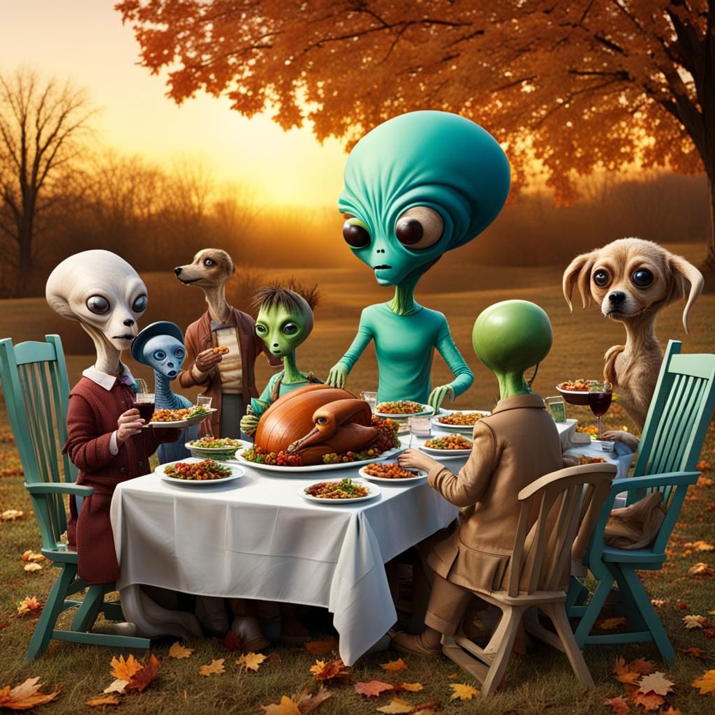 Dogs and Aliens - AI Generated Artwork - NightCafe Creator