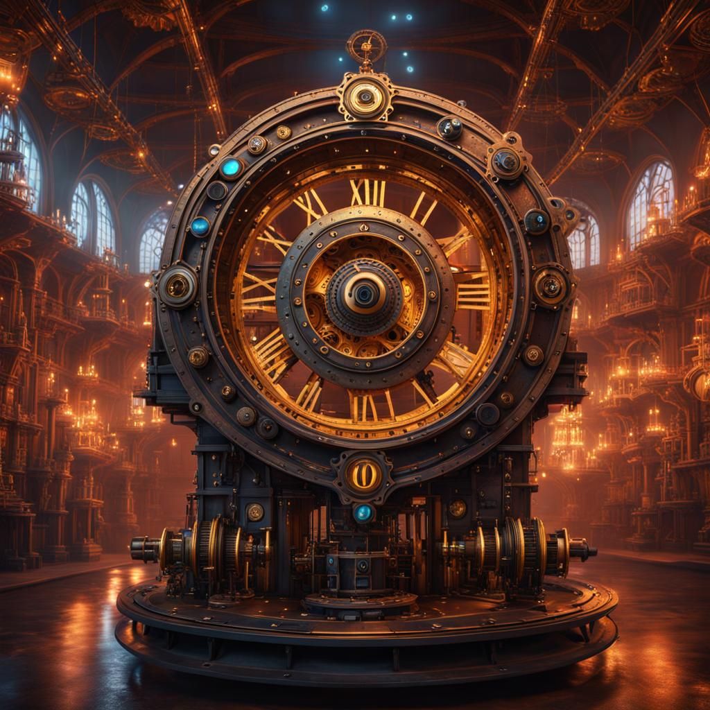 A time machine - AI Generated Artwork - NightCafe Creator