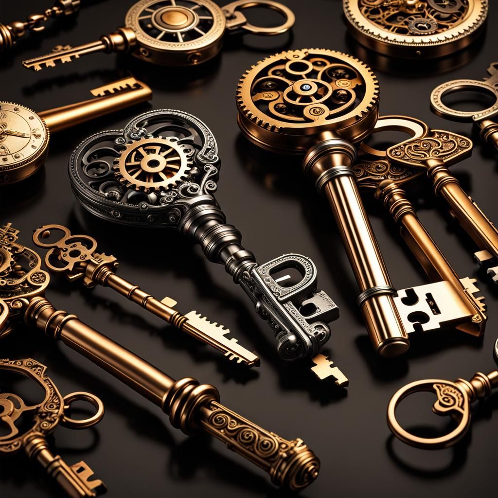 Intricate Keys - AI Generated Artwork - NightCafe Creator